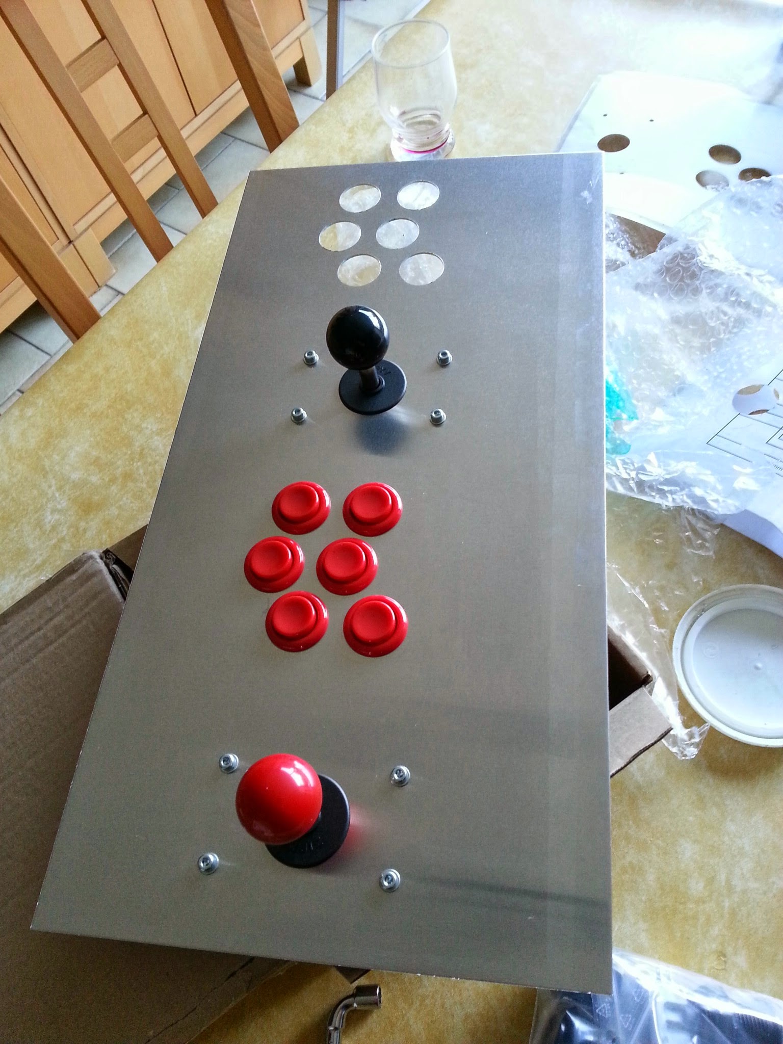 Construire son panel 2 joueurs pour Module Arcade Xin-Mo - Ian’s Web Page