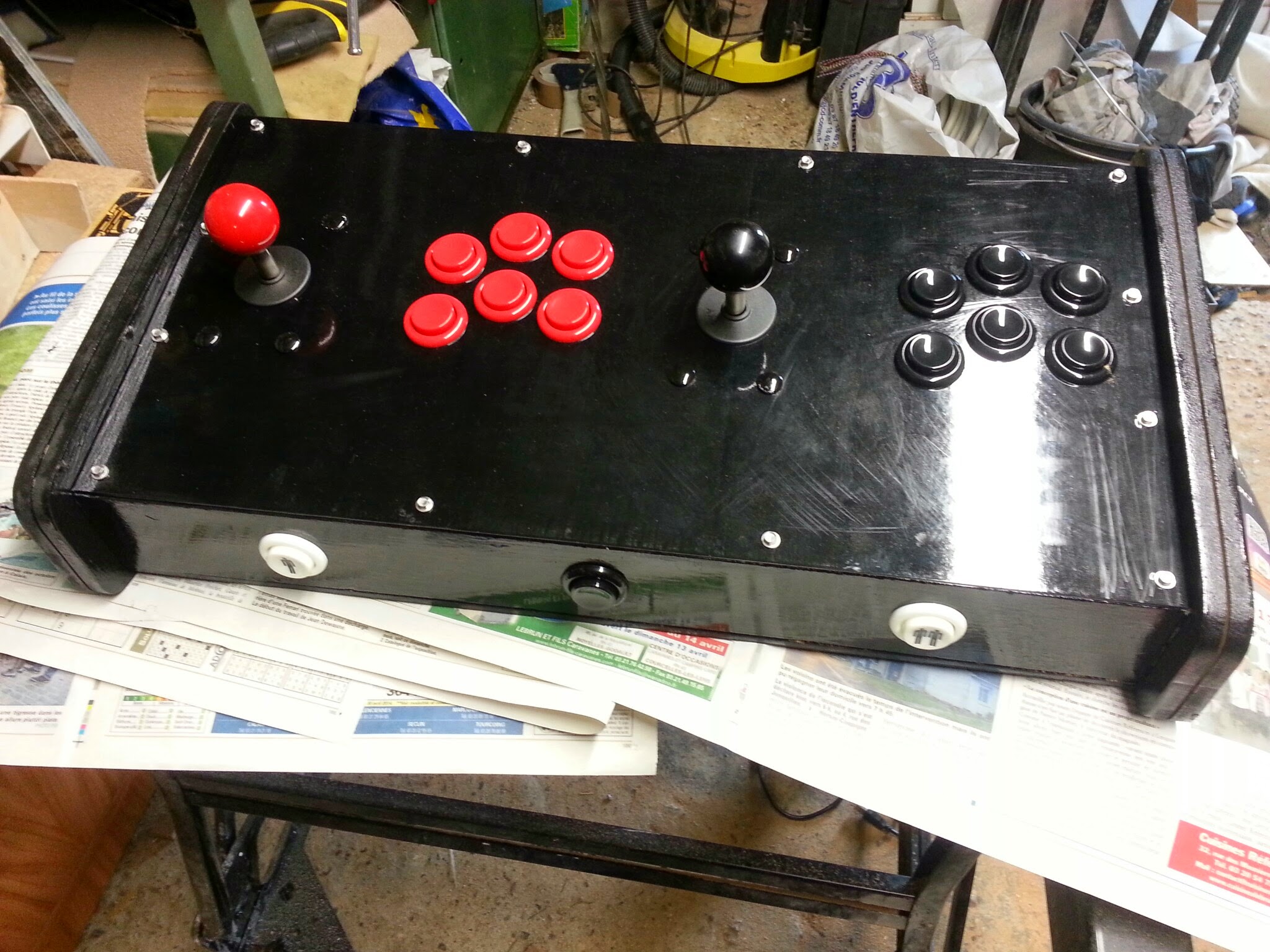 Construire son panel 2 joueurs pour Module Arcade Xin-Mo - Ian’s Web Page